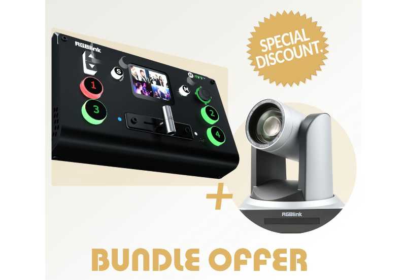 數位蘋果網 RGBlink PTZ攝影機+mini-pro導播機 雙攝影機超值套餐(訂購編號：A16166)